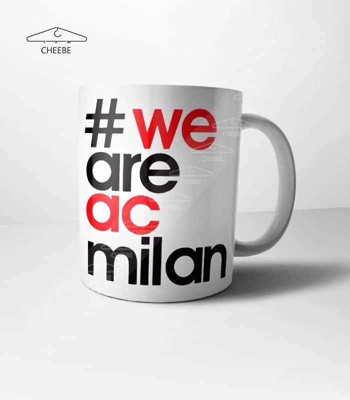 ماگ آث میلان با طرح we are ac Milan | چاپ طرح های آث میلان بر روی ماگ ...